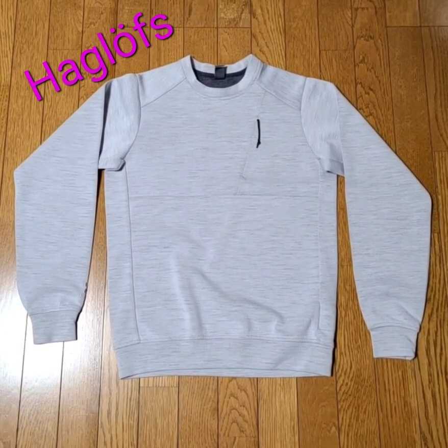 Haglfs ホグロフス Gonas Mid Crew ゴナス ミッド クルー Men Stone Grey グレー USサイズs(長袖シャツ ...