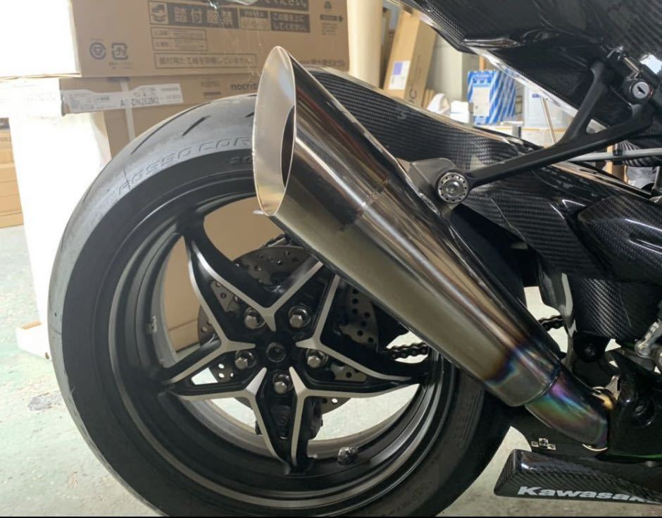 Ninja H2 TRICKSTAR レーシングスリップオンマフラー トリックスター h2carbon カワサキ Kawasaki ...