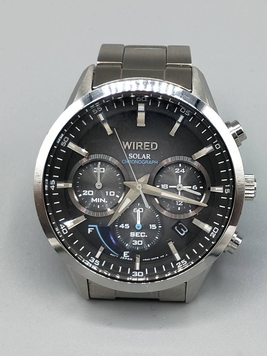 SEIKO / WIRED セイコー ワイアード クロノグラフ ソーラー グレー文字盤 VR42-KZC0(ワイアード)｜売買されたオークション情報、yahooの商品情報をアーカイブ公開 ...