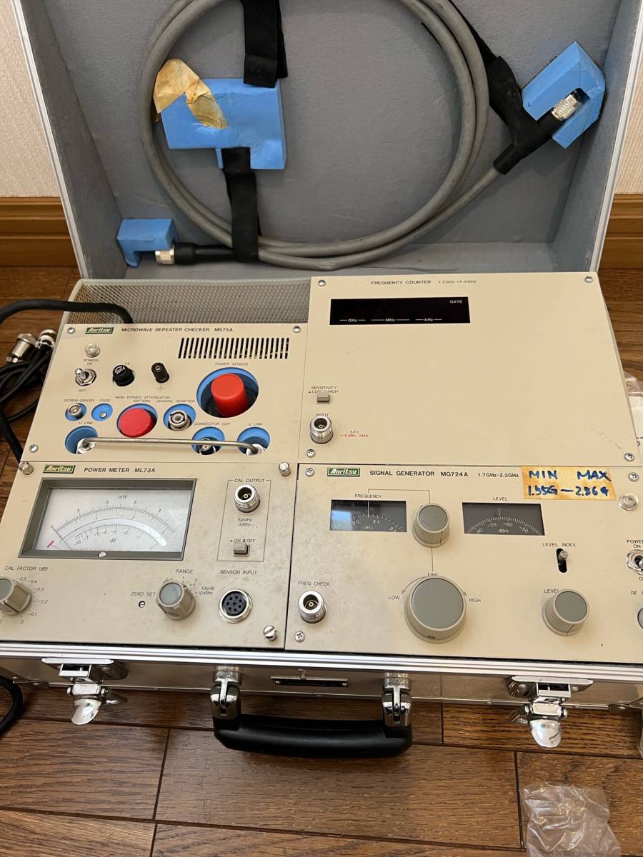 安立電氣 マイクロ波 中継器チェッカ MS75A パワーメータ 1.7GHz-2.3GHz ANRITSU アンリツ 測定器(その他)｜売買さ ...