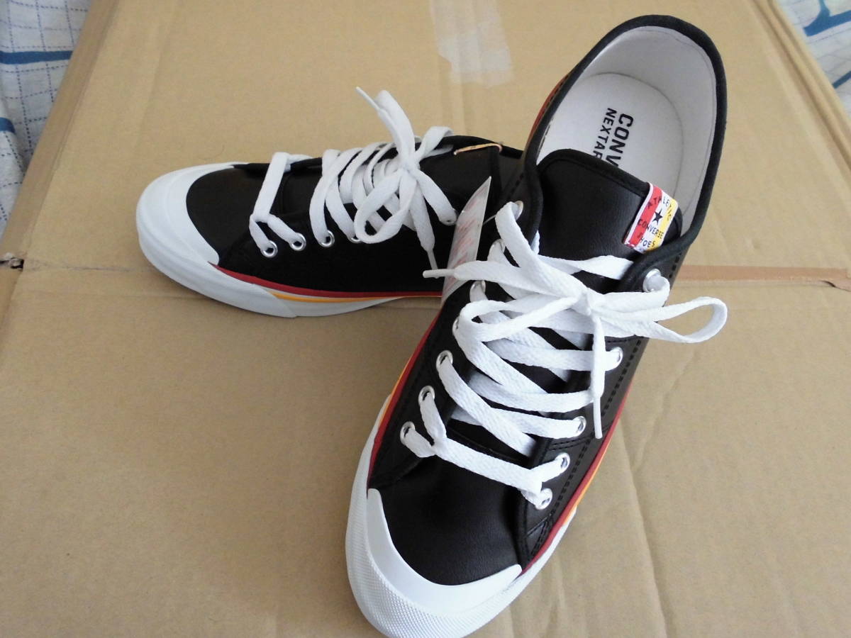 コンバース CONVERSE NEXTAR レザースニーカー ブラック 27cm(27.0cm)｜売買されたオークション情報、yahooの商品情報をアーカイブ公開 - オークファン ...
