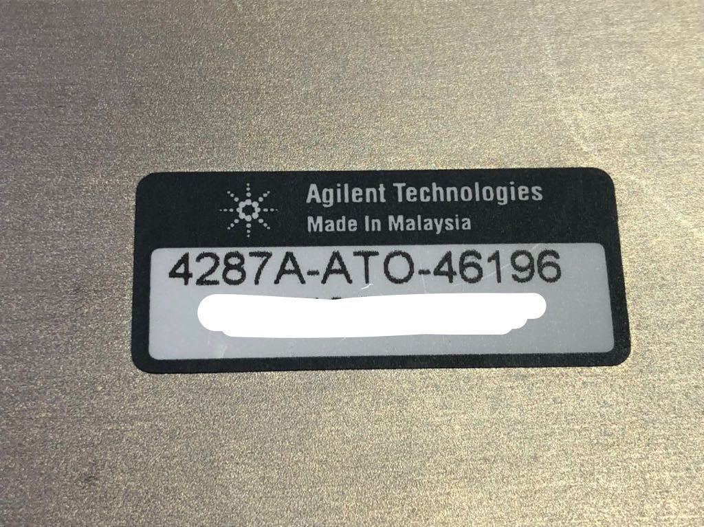 Agilent HP 4287A-ATO-46196 TEST HEAD 現状品(電気計測器)｜売買されたオークション情報、yahooの商品 ...