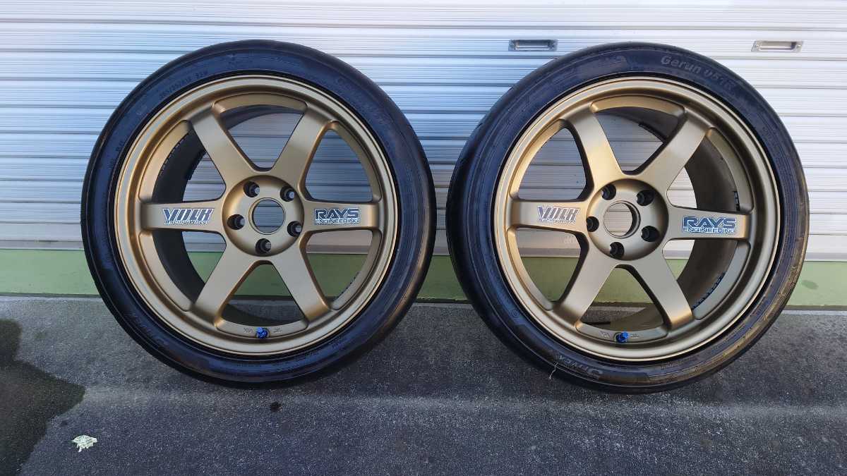 RAYS TE37 18インチ 9.5j＋12 2本セット(ラジアルタイヤ)｜売買されたオークション情報、yahooの商品情報をアーカイブ公開 ...