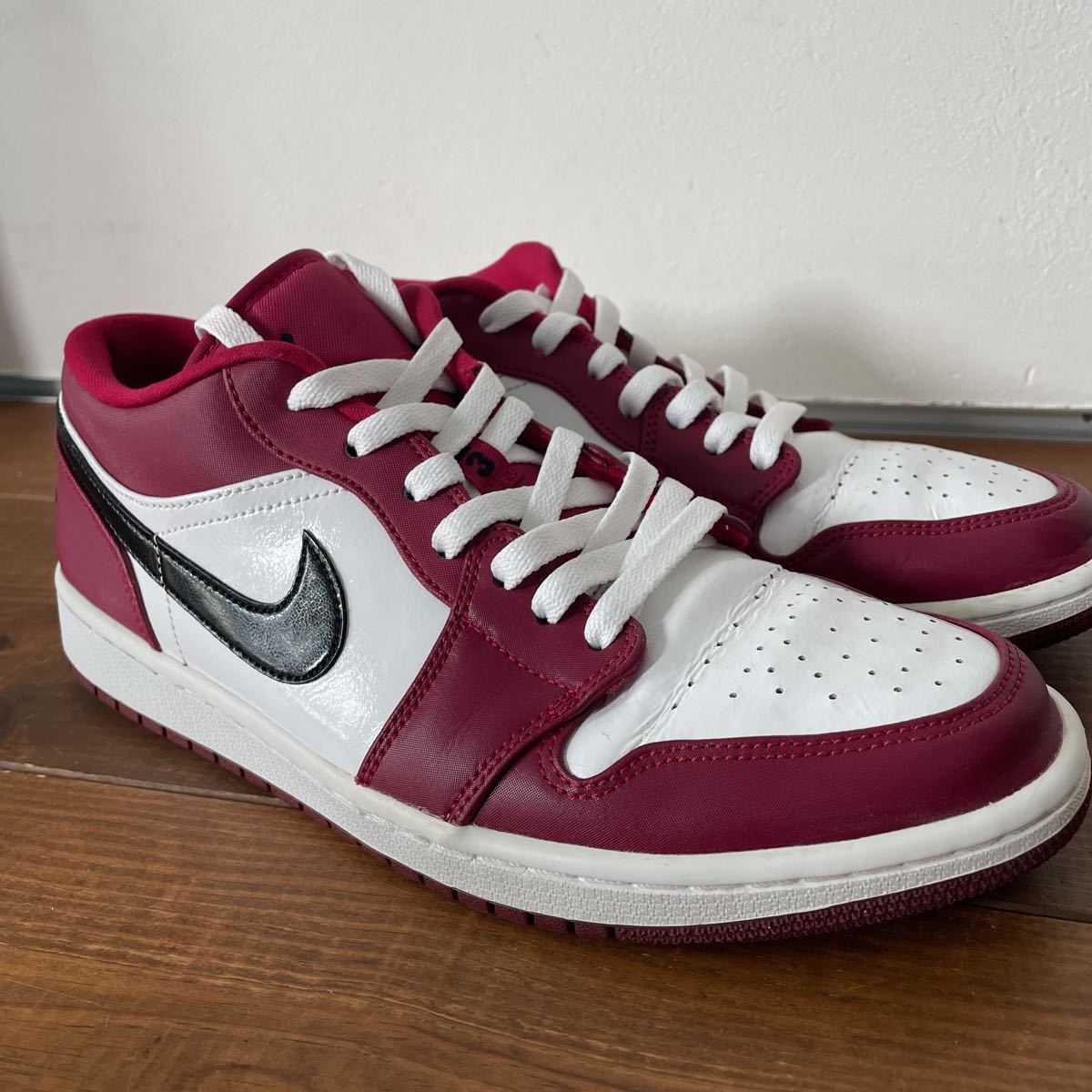 NIKE AIR JORDAN 1 LOW Noble Red 553558 604 ナイキ エアジョーダン 1 28.5cm ロー ノーブル ...