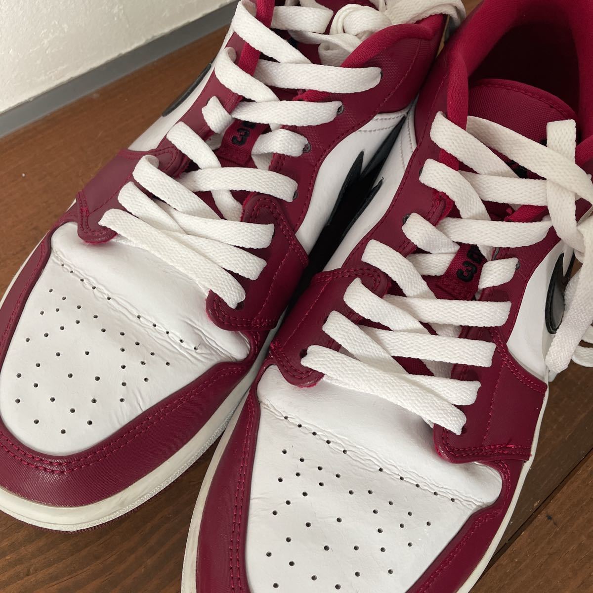 NIKE AIR JORDAN 1 LOW Noble Red 553558 604 ナイキ エアジョーダン 1 28.5cm ロー ノーブル ...