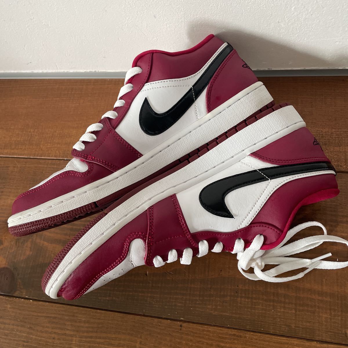 NIKE AIR JORDAN 1 LOW Noble Red 553558 604 ナイキ エアジョーダン 1 28.5cm ロー ノーブル ...