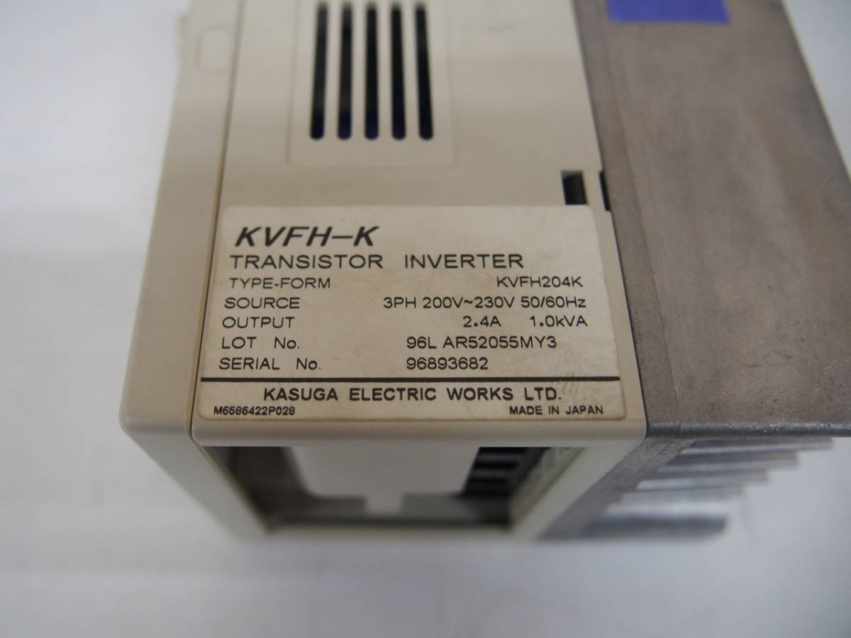 1K1021-36 KASUGA 春日電機 インバータ KVFH-K KVFH204K(電材、配電用品)｜売買されたオークション情報 ...