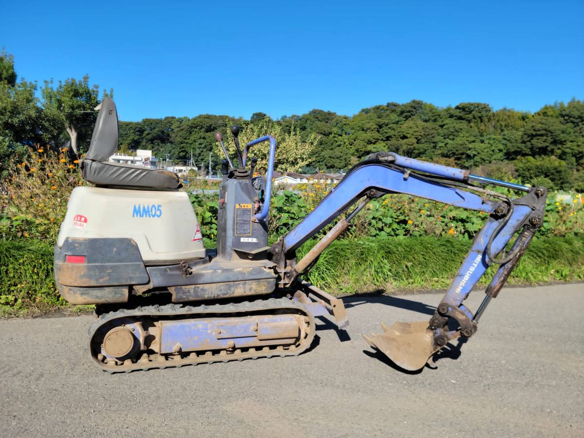 三菱MM05ユンボ 油圧ショベル ゴム鉄キャタ(建設機械、重機)｜売買されたオークション情報、yahooの商品情報をアーカイブ公開 ...