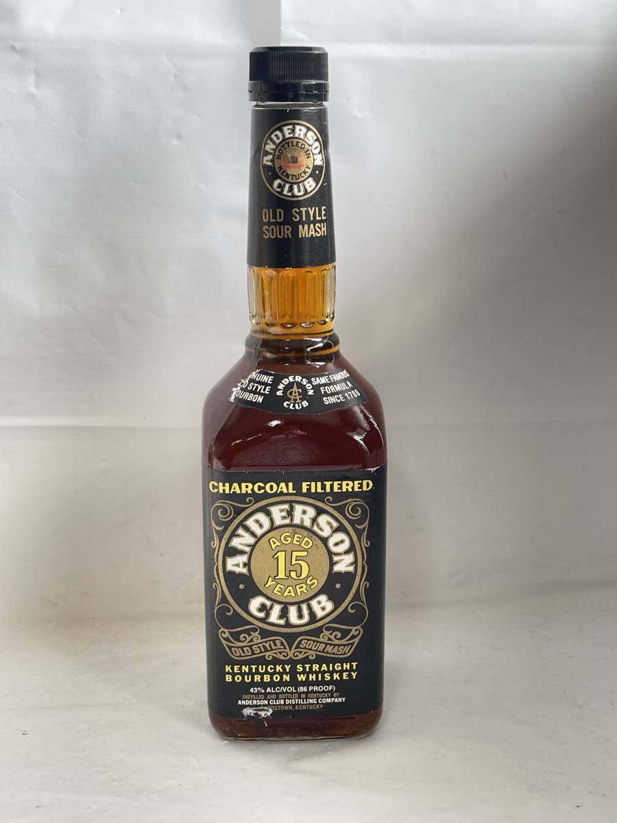 KS0411-162I ANDERSON CLUB 15年 BOURBON WHISKEY 750ml 43％ アンダーソンクラブ バーボン ...