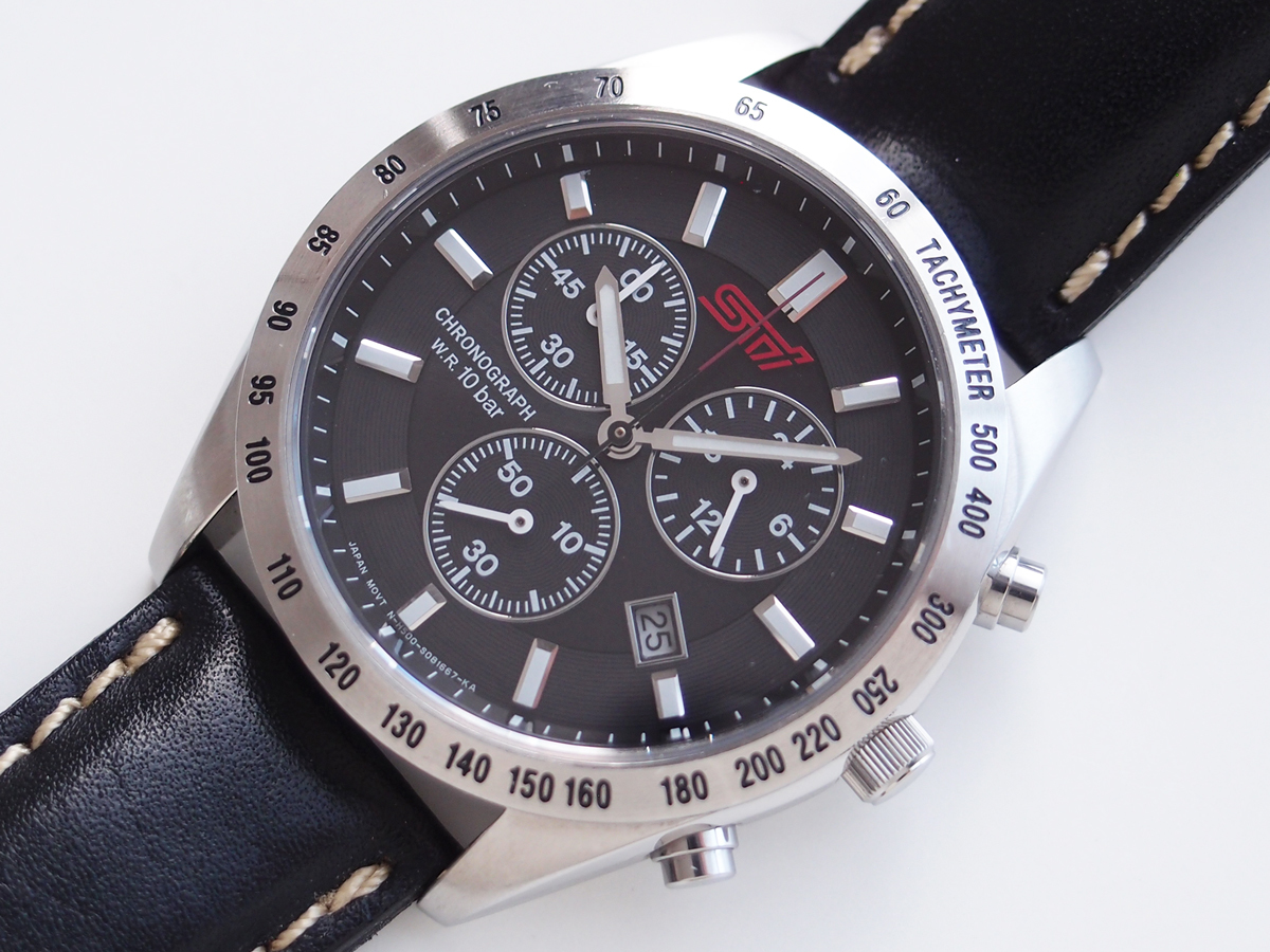 SUBARU スバル STI クロノグラフ CITIZEN solar-tech H500 腕時計 ソーラー エコドライブ(その他)｜売買され ...