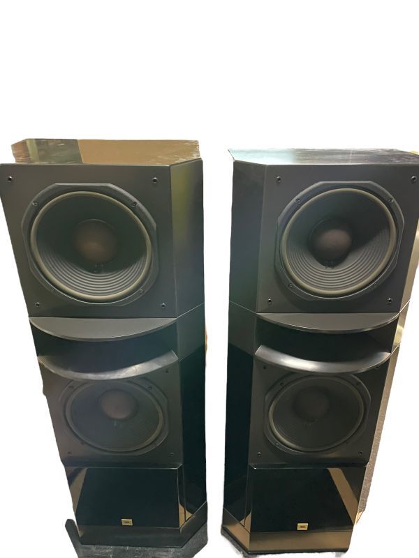 引き取り限定 JBL Project K2 S5500 BQ 2wayトールボーイ型スピーカー ペア 説明書付き 特注石台付(スピーカー本体 ...
