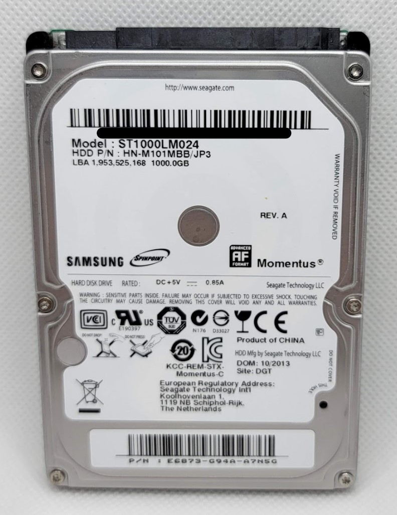 SAMSUNG HN-M101MBB ST1000LM024 490h 2.5インチ 1TB(500GB～)｜売買されたオークション情報 ...