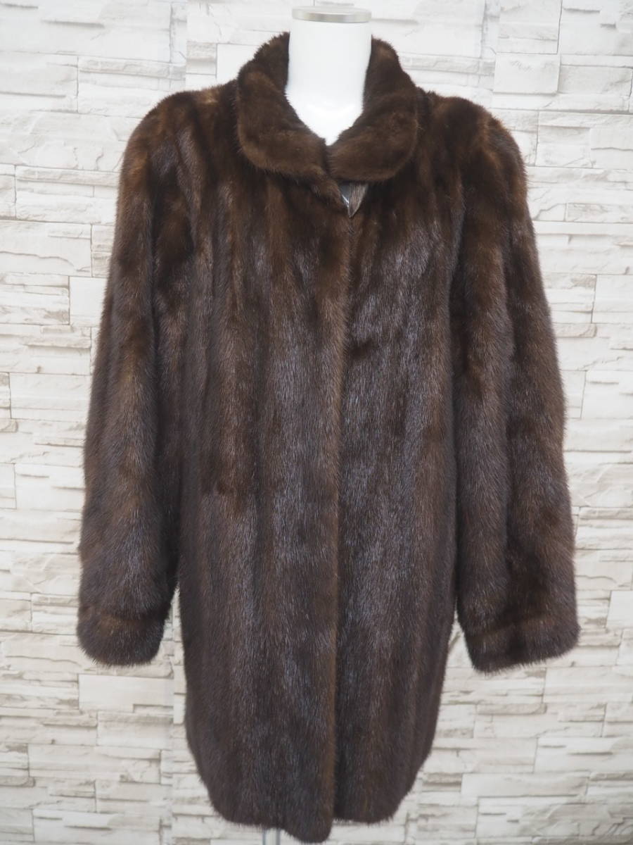 ダークミンク セミロングコート 着丈80㎝ EMBA 毛皮面訳あり品(ミンク)｜売買されたオークション情報、yahooの商品情報をアーカイブ公開 - オークファン（aucfan.com）