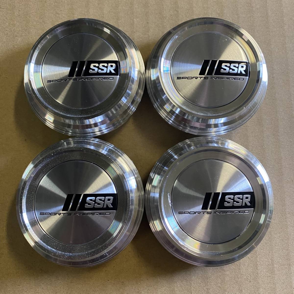 SSR アルミ レーシングキャップ Aタイプ LOW PCD98 PCD100 センターキャップ 4個セット プロフェッサー SP5 TF ...