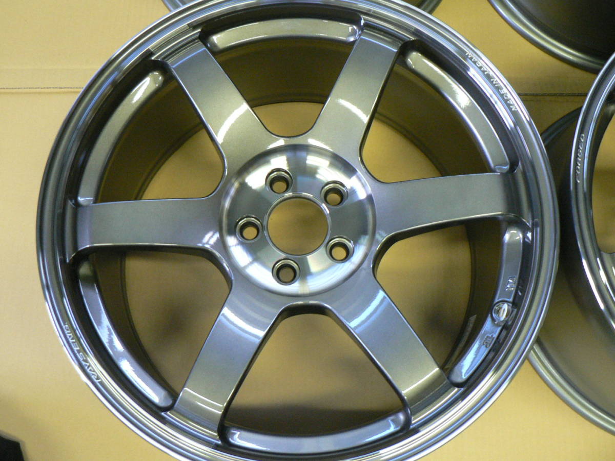 6 TE37SL SAGA 18-9.5J+45 PCD100 5穴 FT86 GR86 BRZ インプレッサ STI ENKEI RAYS ...