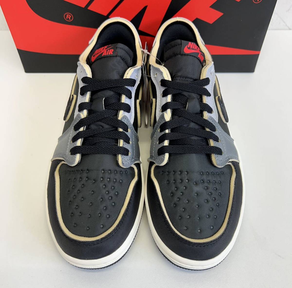 NIKE AIR JORDAN 1 LOW OG EX Black and Smoke Grey DV0982-006 size 10 黒タグ ...