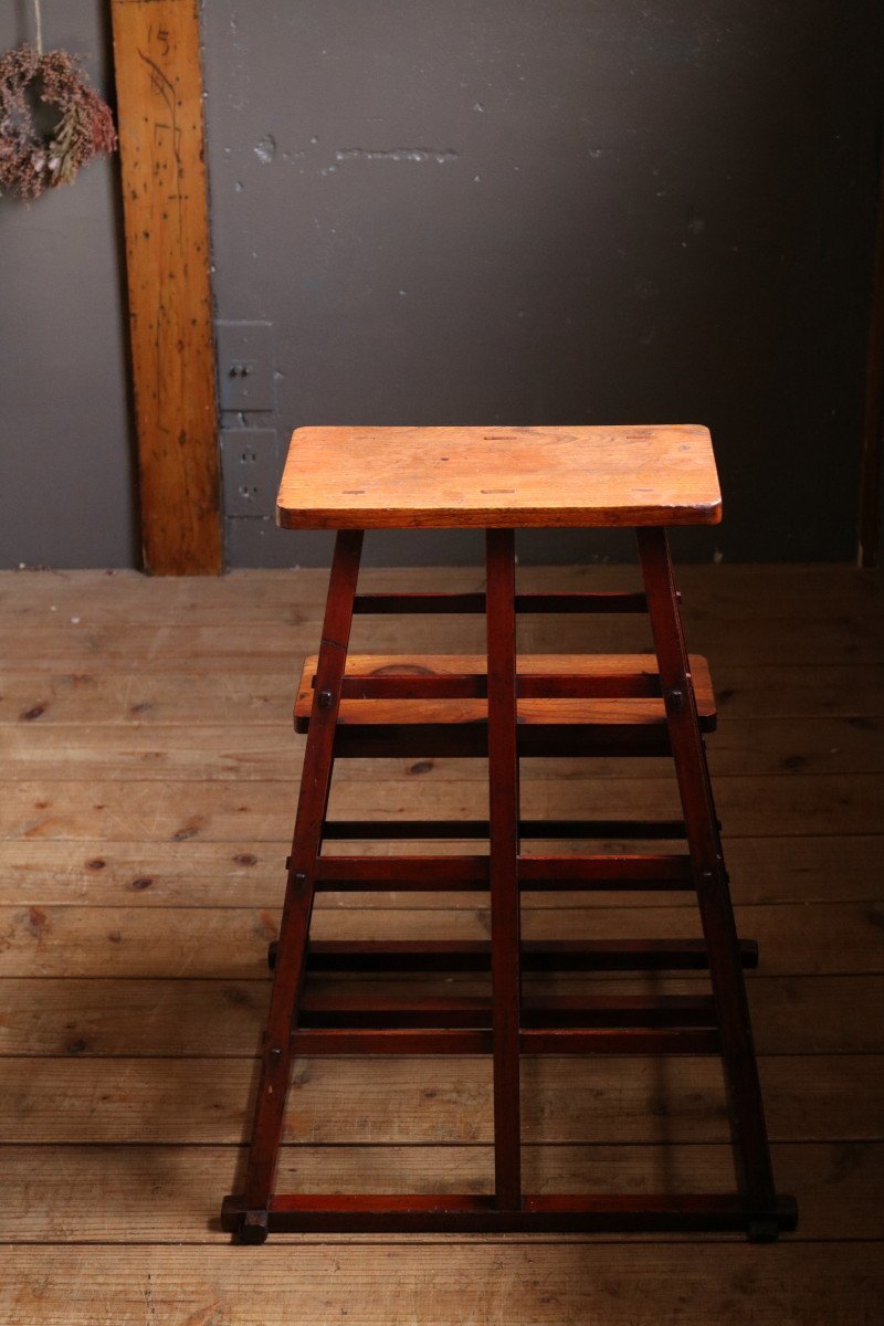 E473 古い木製格子上がり台/踏み台/古道具/和家具/作業台/天板欅/アンティーク家具/置台/48980(その他)｜売買されたオークション情報、yahooの商品情報をアーカイブ公開 ...