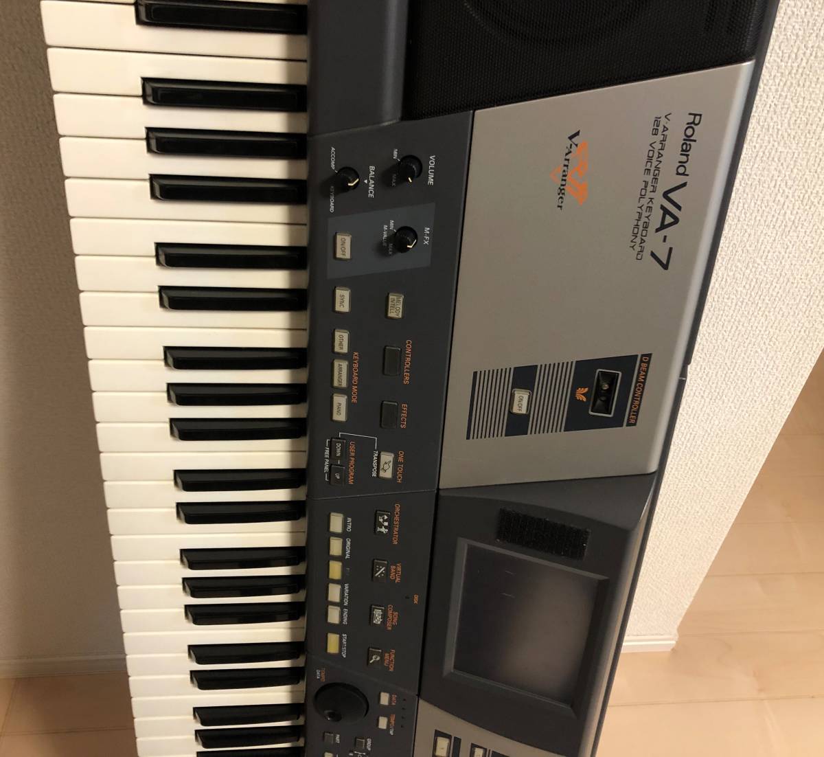 ROLAND VA-7 V-ARENGER KEYBORDS 取り扱い説明書 電源ケーブル付属 通電液晶表示OK 英語表示(ローランド)｜売買 ...