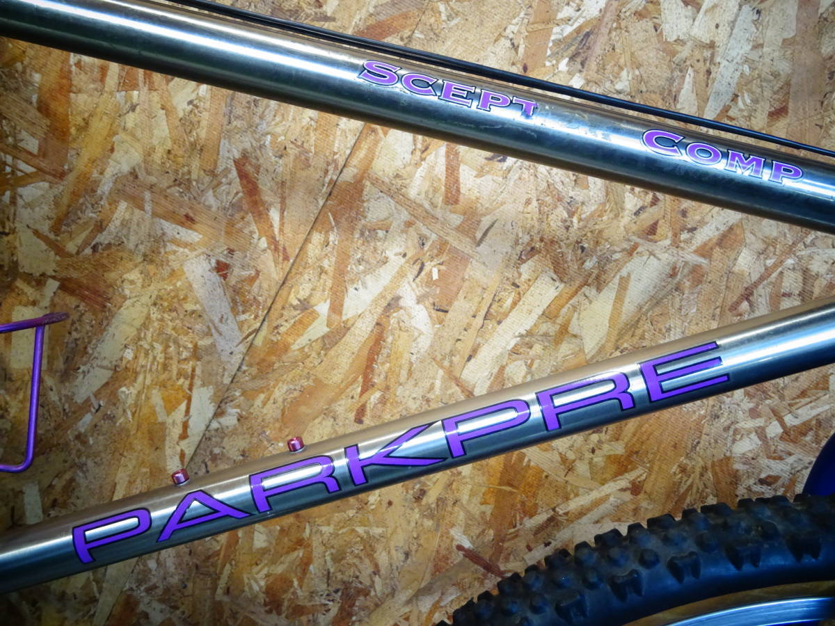 :oldmtb PARKPRE SCEPTER COMP TI PLATED FINISH 1980年中頃 フォークGT クロモリ 1×7 ...