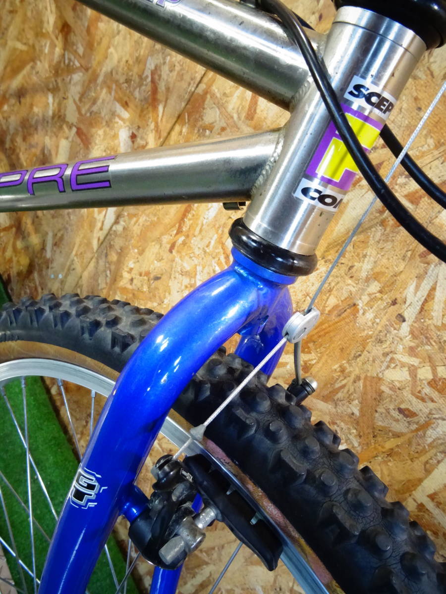 :oldmtb PARKPRE SCEPTER COMP TI PLATED FINISH 1980年中頃 フォークGT クロモリ 1×7 ...
