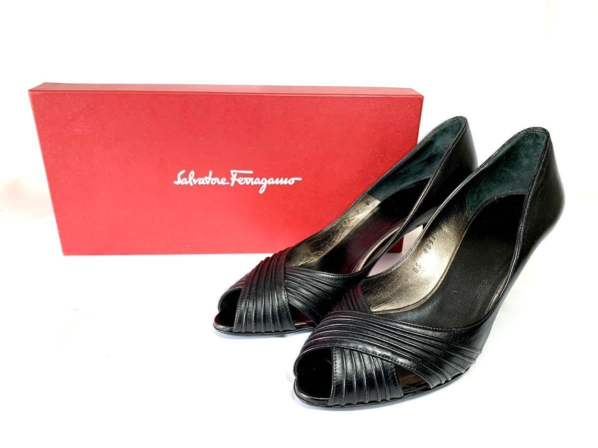 Salvatore Ferragamo オープントゥパンプス 7C(7)｜売買されたオークション情報、yahooの商品情報をアーカイブ公開 - オークファン（aucfan.com）
