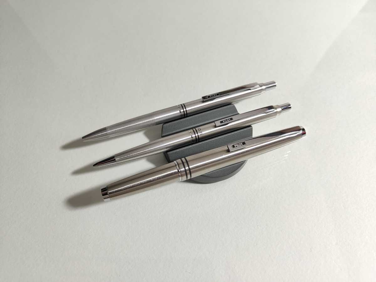 パイロット ボーレックス 万年筆 F ＆ シャープペンシル 0.5mm ＆ ボールペン/PILOT Volex ショート 短軸 ステンレス ...