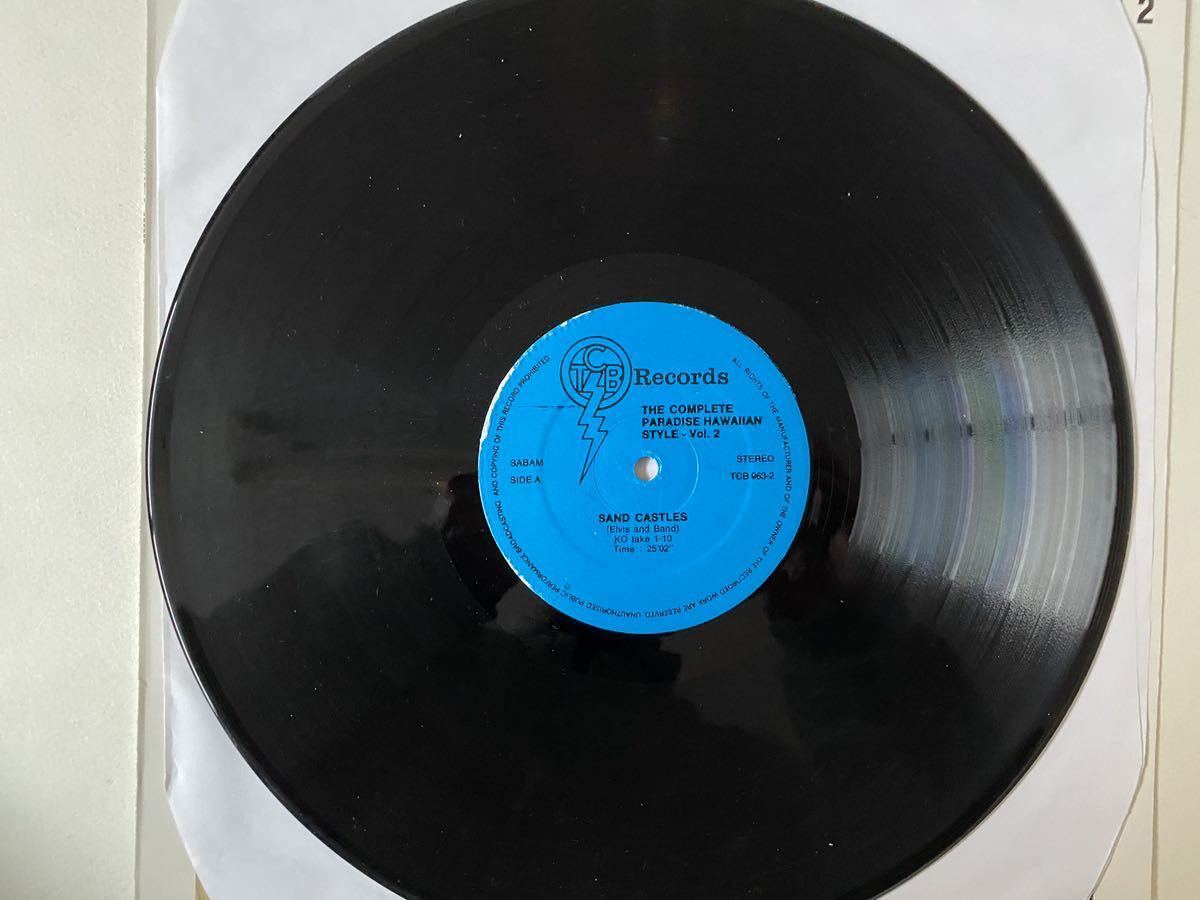 elvis presley エルヴィスプレスリー THE COMPLETE PARADISE HAWAIIAN STYLE SESSION 2 レア スタジオアウトテイク集LP TCB ...