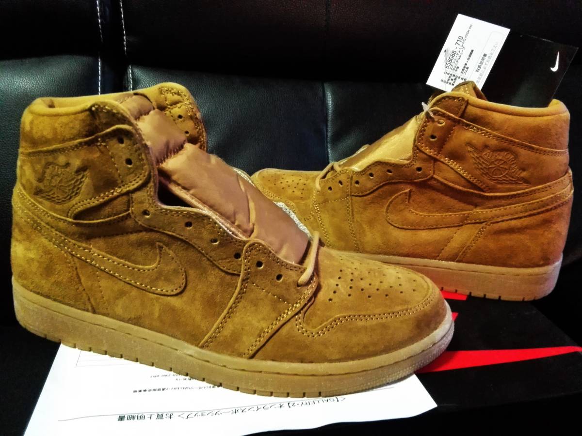 NIKE AIR JORDAN 1 RETRO HIGH OG GOLDEN HARVEST US9.5 27.5cm JORDAN 1 OG ...