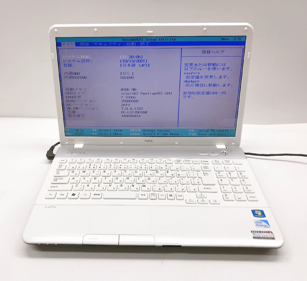 NT: NEC LS170/F Pentium 2.10GH /4GB / 無線マルチノート(15インチ～)｜売買されたオークション情報 ...