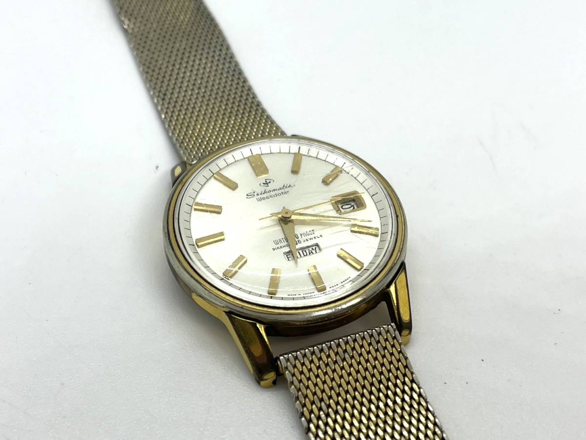 3280 SEIKO セイコー SEIKOMATIC 26石 Weekdater ウィークデータ 6206-8980 イルカ裏蓋 メンズ 自動巻き ヴィンテージ 時計 現状不動(その他)｜売買 ...