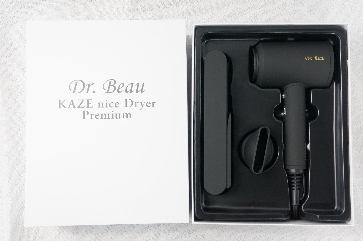 28 KALOS/カロス ヘアドライヤー Dr.Beau ドクタービュー KAZE nice Dryer Premium DB-KP505-B ブラック 4623N3/2-5b(ヘアドライヤー ...