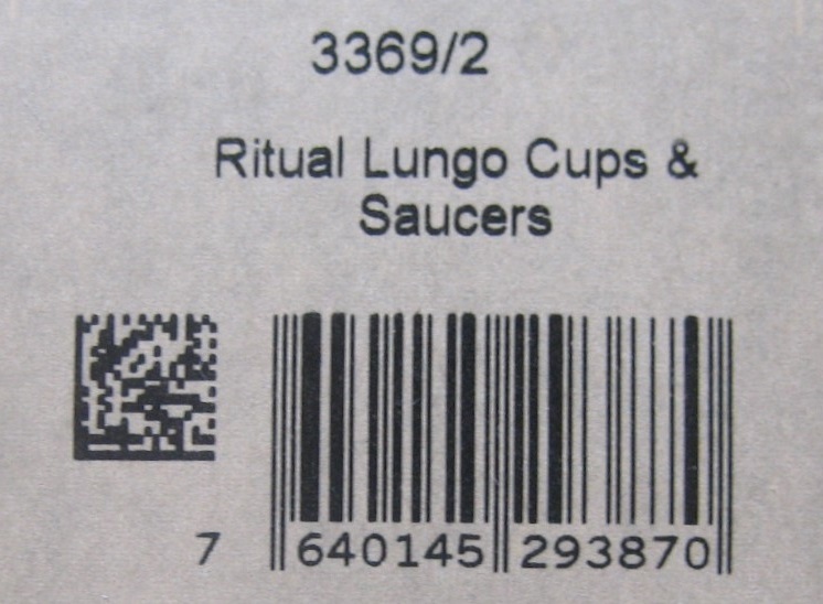 NESPRESSO RITUAL LUNGO ANDREE PUTMAN DESIGN RITUAL COLLECTION 3369/2 ...