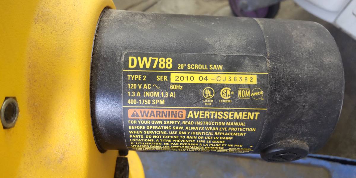 DEWALT デウォルト DW788 糸のこ盤 スクロールソー 電動工具 DIY(糸のこ盤)｜売買されたオークション情報、yahooの商品情報 ...