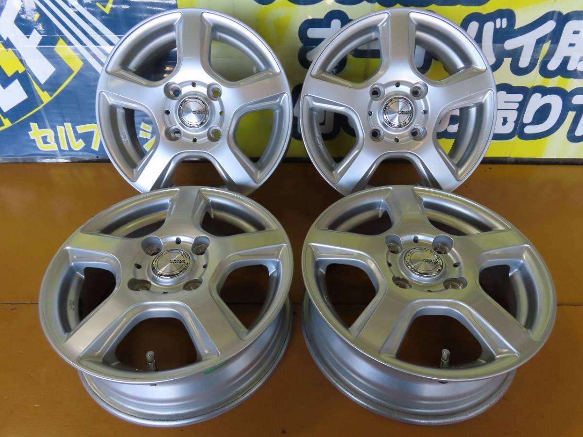 トピー シビラ V88 14インチ アルミ ホイール 5J +45 4穴 PCD114.3 シルバー 4本 TOPY SIBILLA NV200 バネット(社外品)｜売買されたオークション情報 ...