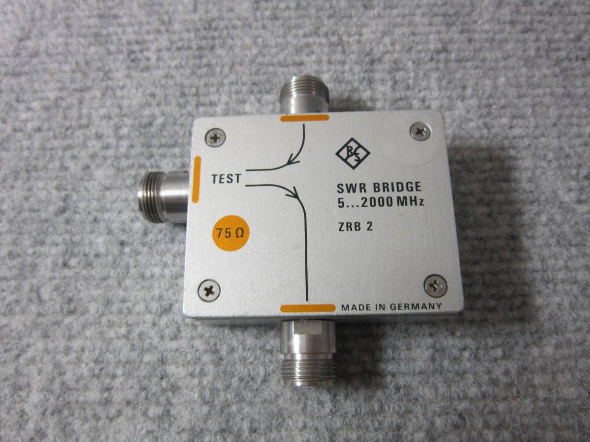 4637 R&S SWR BRIDGE SWRブリッジ 5-2000MHz ZRB2 75Ω MADE IN GERMANY(その他)｜売買さ ...