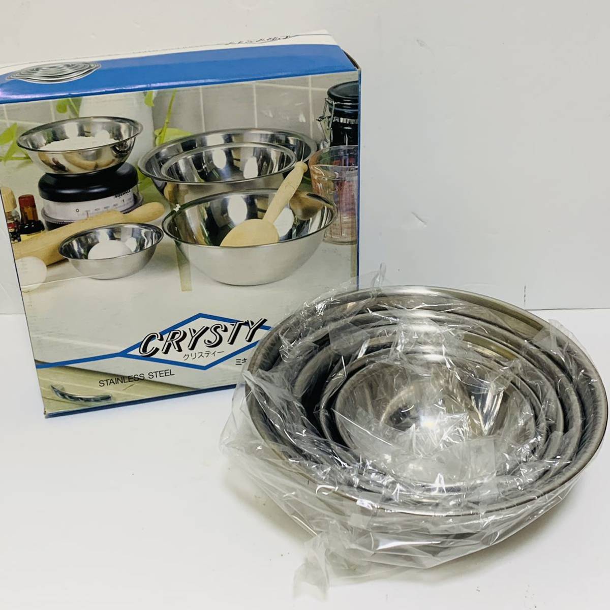 Y57 CRYSTY クリスティー ミキシングボール 調理器具 ステンレス製 5PCS 保管品 品(ボール、ざる)｜売買されたオークション情報 ...
