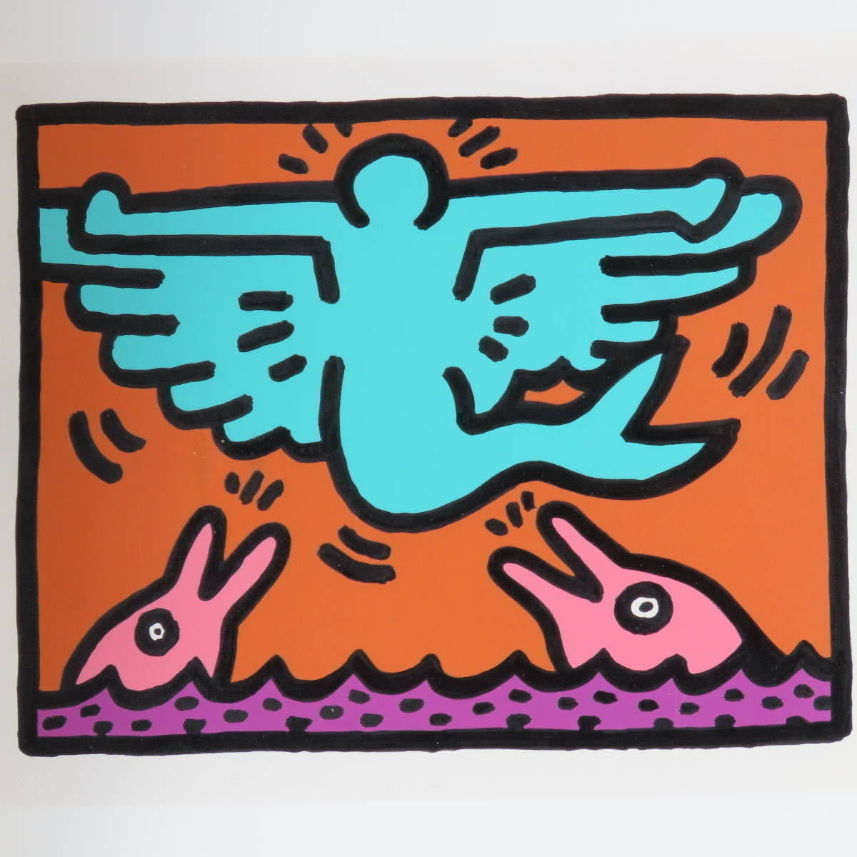 Keith Haring キースヘリング POP SHOP V Cerfiticate of Authenticity付き 模写として出品し ...