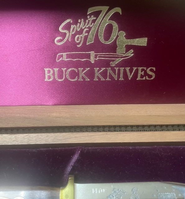 BUCK USA BUCK KNIVES Spirit of 76 バック76周年記念ボウイナイフ シリアル№ デッドストック品(ハンティング ...
