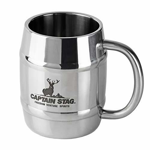 キャプテンスタッグ CAPTAIN STAG コップ マグカップ ビールジョッキ ダブルステンレス 中空二重構造 樽型 マグカップ 420ml(カップ)｜売買されたオークション情報、yahoo ...