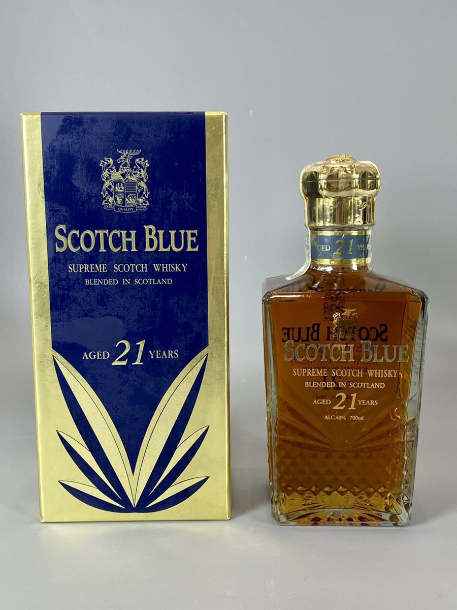 古酒 スコッチ ブルー 21年 箱付 韓国酒 SCOTCH BLUE アルコール度数:40% 内容量:700ml(スコッチ)｜売買された ...