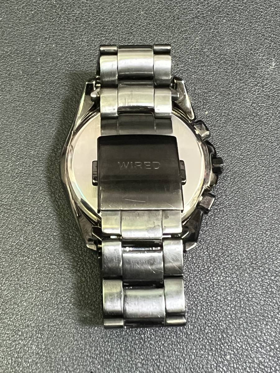 WIRED SEIKO ワイアード セイコー クロノグラフ 7T12-OATO 手首細い人用(ワイアード)｜売買されたオークション情報、yahooの商品情報をアーカイブ公開 - オークファン ...