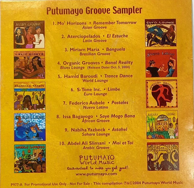 Putumayo Groove Sampler プテュマヨ WORLD MUSIC CD イサ バガヨゴ ORGANIC GROOVES S ...