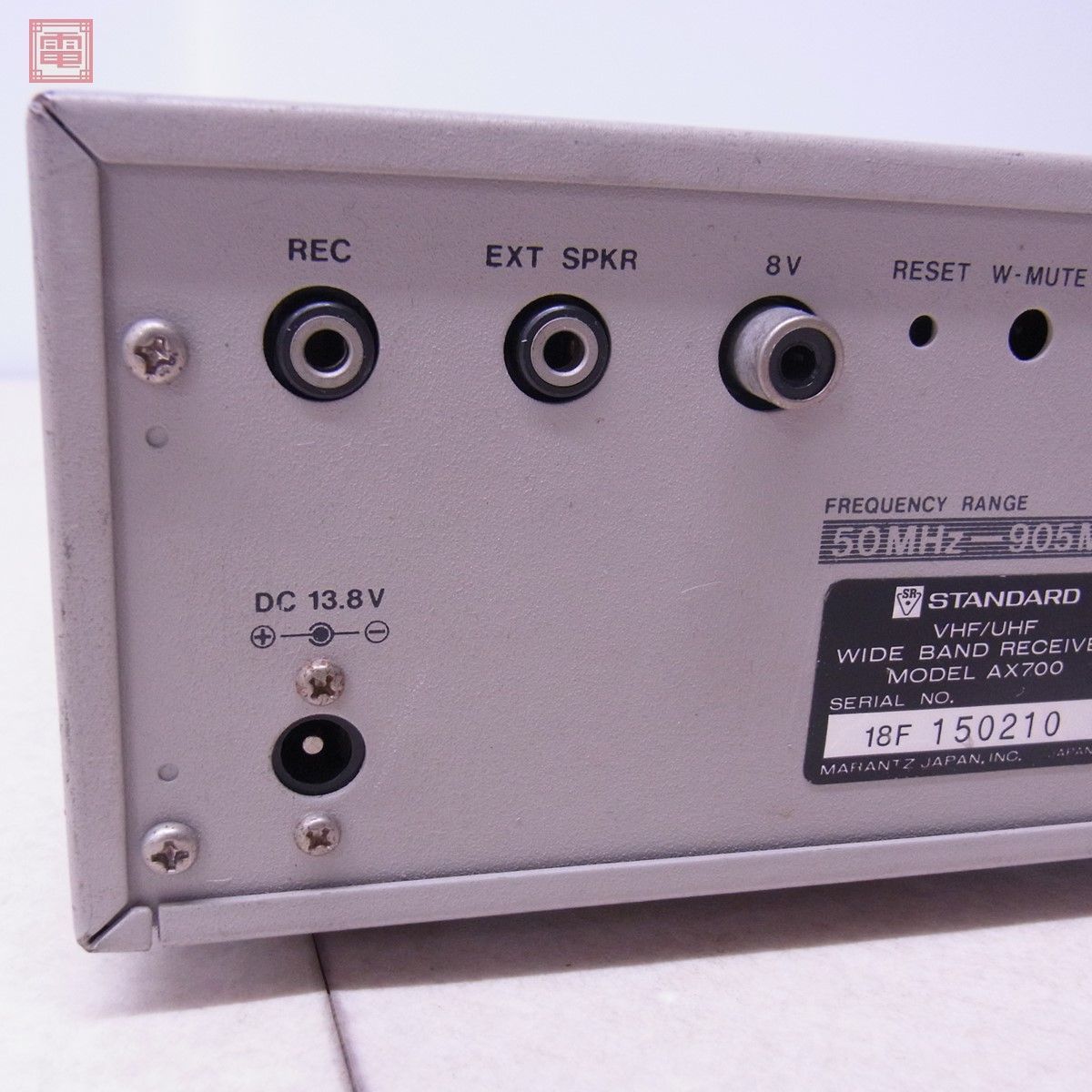 スタンダード 日本マランツ AX700 50MHz〜905MHz 通信型受信機 取説付 20(受信機)｜売買されたオークション情報、yahoo ...