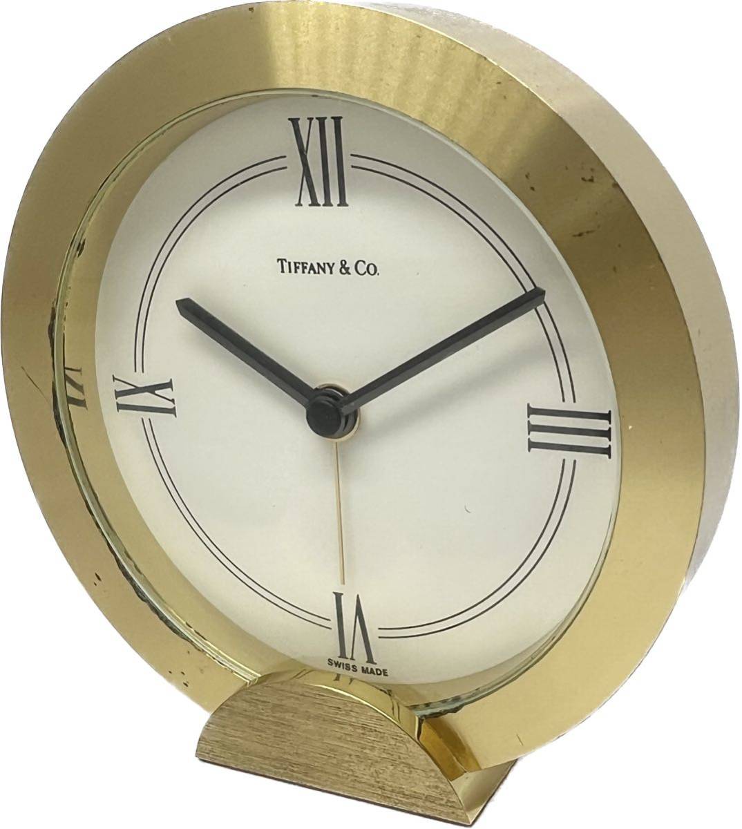 1円〜 H ティファニー 置き時計 アラーム インテリア メンズ レディース クォーツ 付属 箱 保証書 取説 他 ジャンク 時計 ...