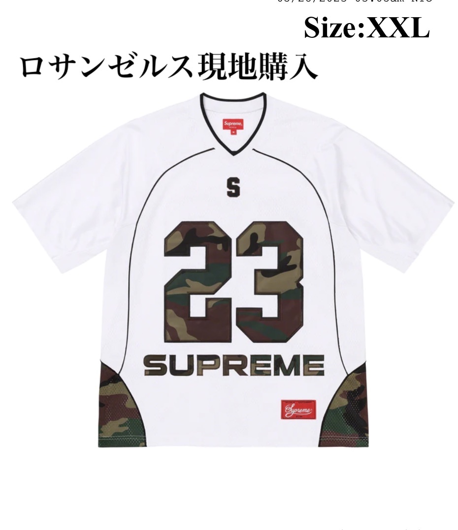 XXLサイズ シュプリーム Supreme SS23 Perfect Season Football Jersey White 付属品なし ...