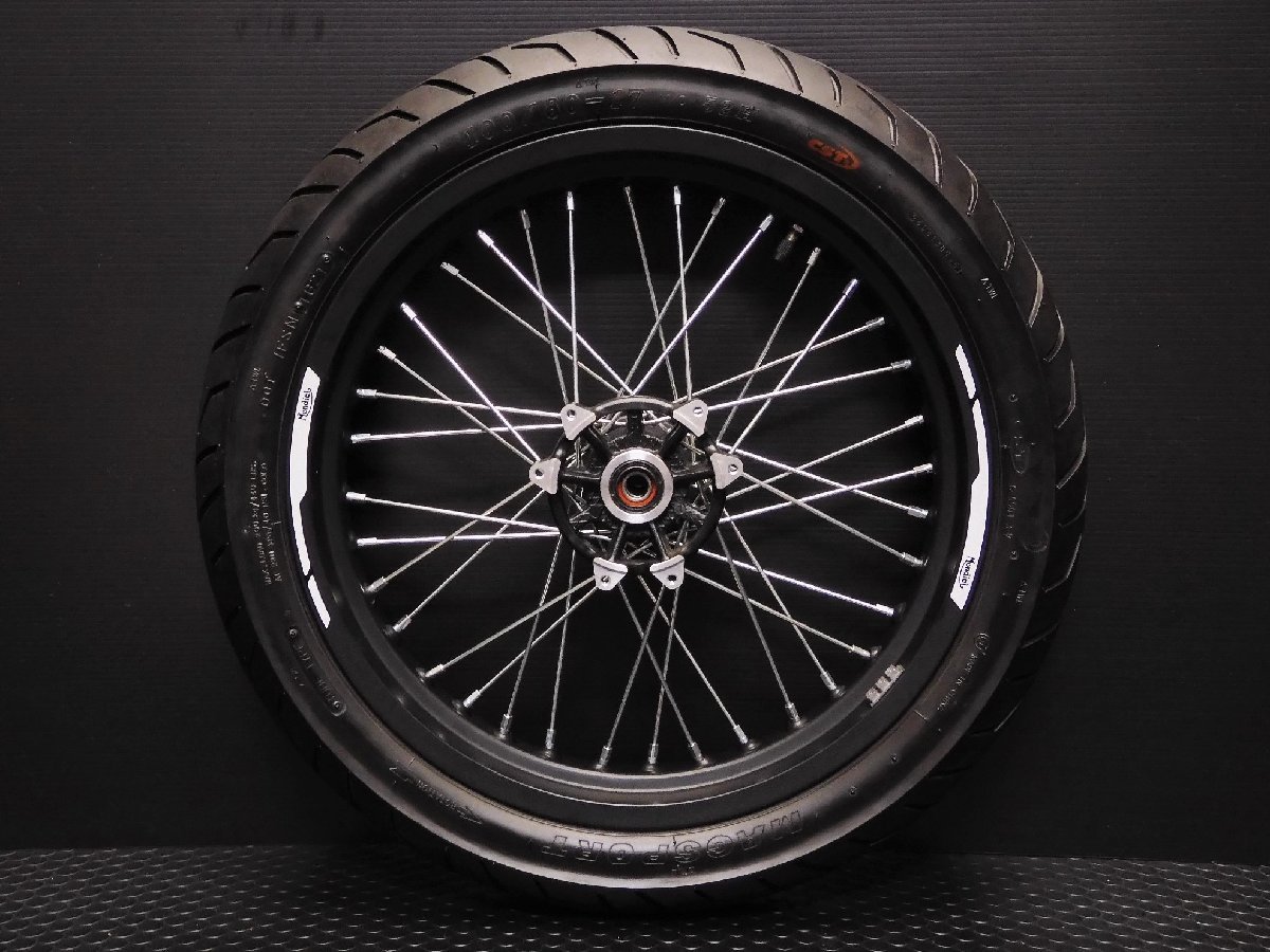 評価B 振れ有 FB モンディアル HPS300 Pagani1948 走行距離1 822km 実動 純正 スポーク フロント ホイール ...