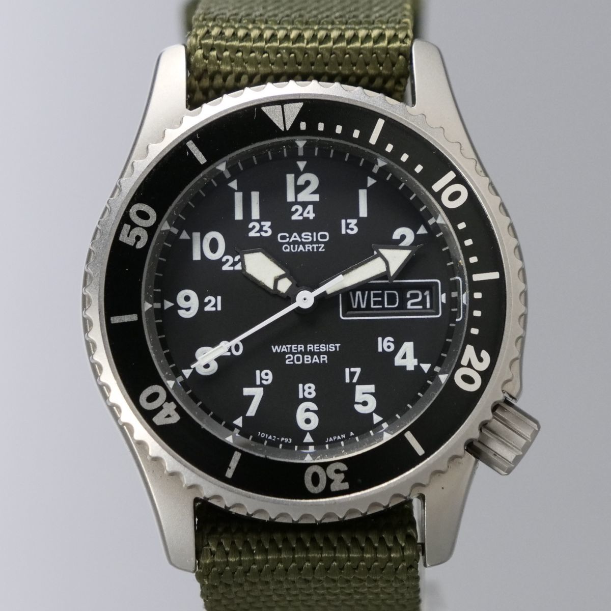 TG0616：CASIO/カシオ MD-707 ダイバーウォッチ クオーツ 腕時計 デイデイト 稼働品(その他)｜売買されたオークション情報 ...