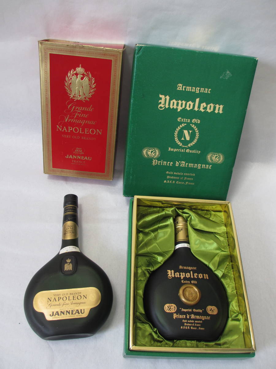 Q Armagnac NAPOLEON EXTRA OLD JANNEAU NAPOLEON 2本セット 未開栓(アルマニャック)｜売買された ...