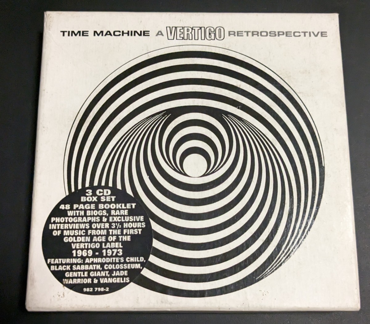 3CD ヴァーティゴのコンピレーションアルバムTime Machine: A Vertigo Retrospective プログレ ブラックサ ...