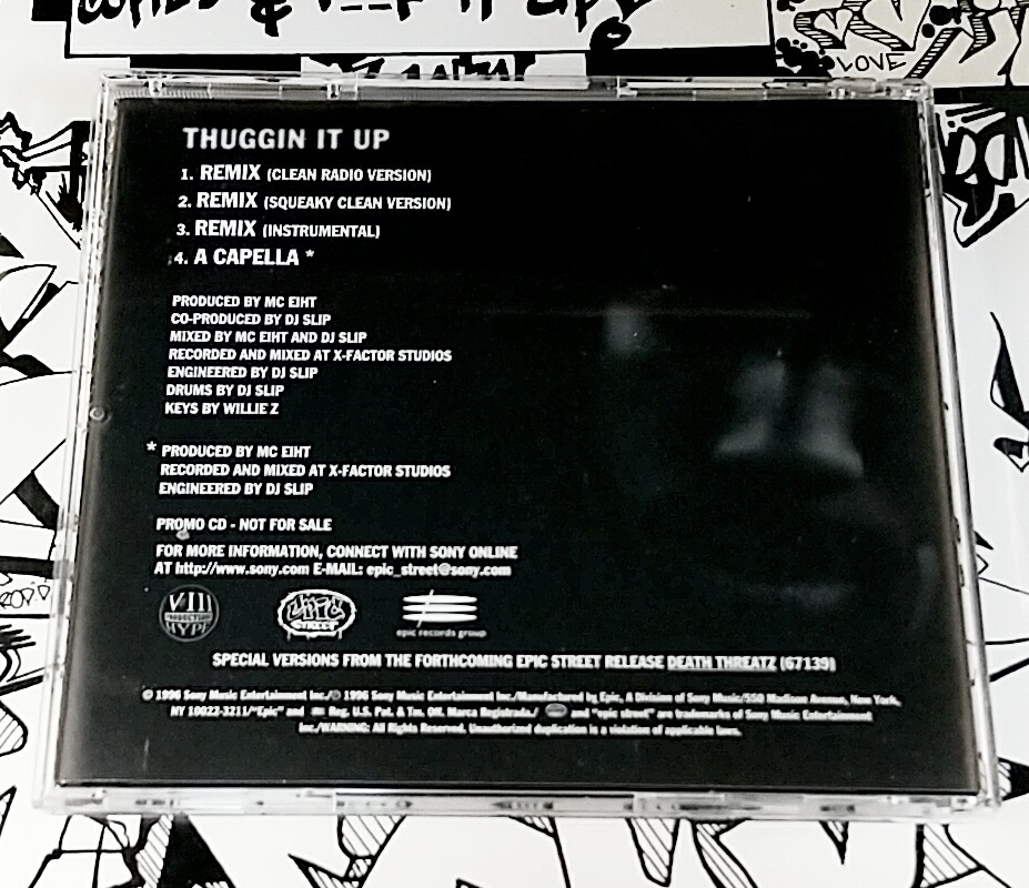 CD MC Eiht Featuring CMW － Thuggin It Up Remix / G-rap / G-luv / Promo ...